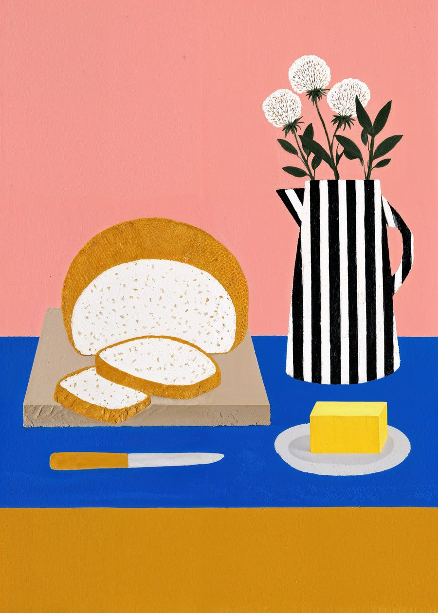 Metal Poster | Modern Bread and Butter Print | Magnetic Poster | HD ...