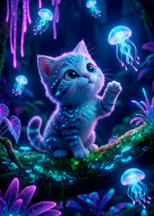 Metal Poster | Purr-y-tale Forest | Magnetic Poster | HD Glossy Metal ...